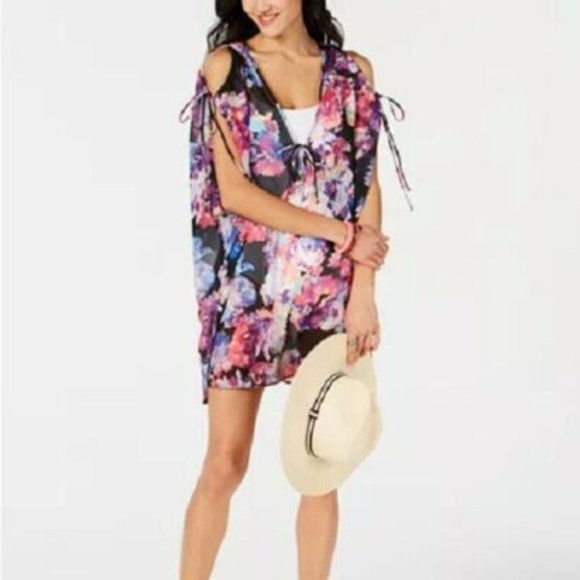 Bar III | Swim | Bar Iii Coldshoulder Swimsuit Coverup Dress New | Poshmark